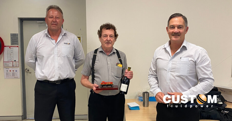 Pat retires after 35 years. - Custom Fluidpower