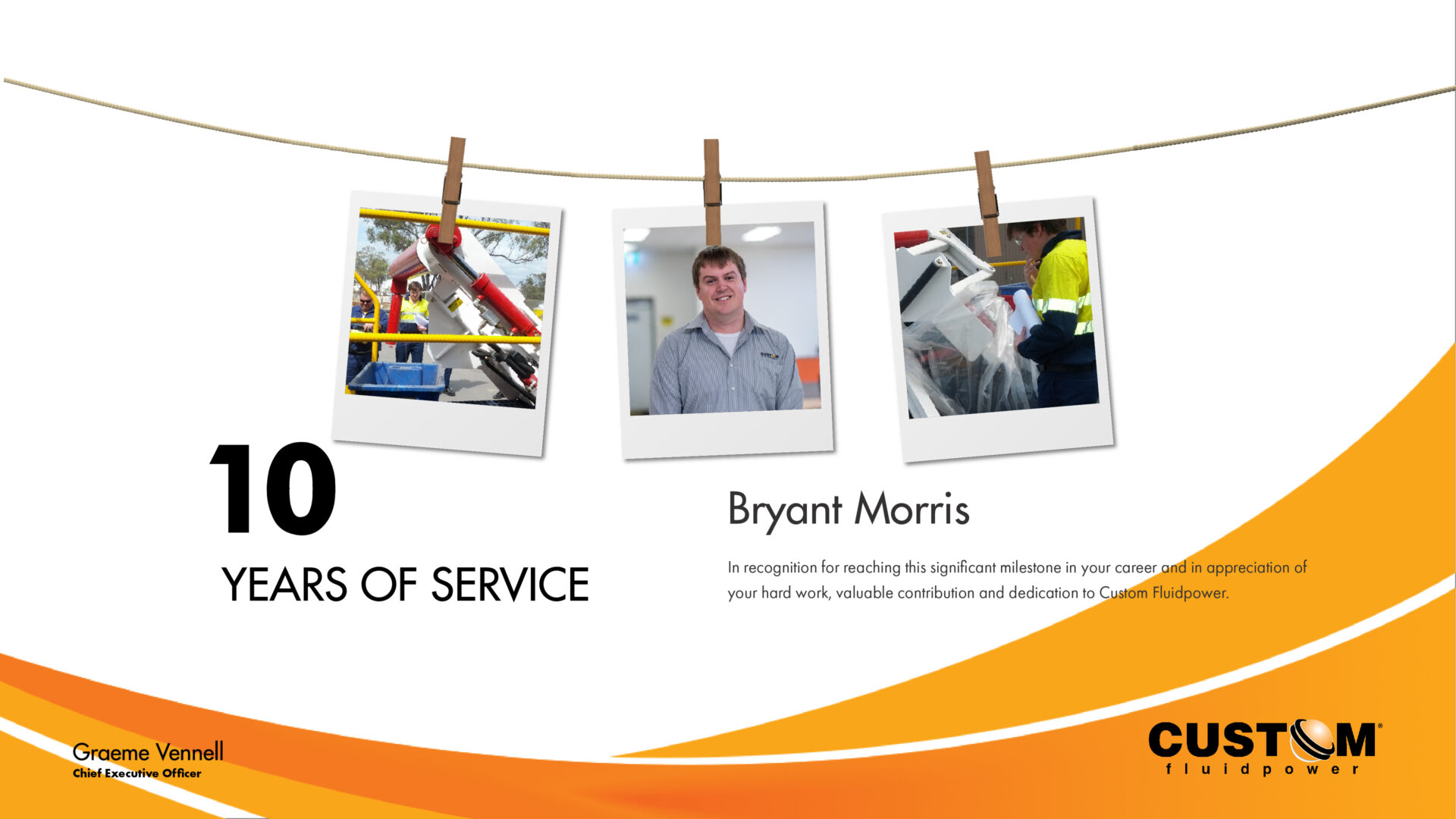 Congratulations to Bryant Morris.