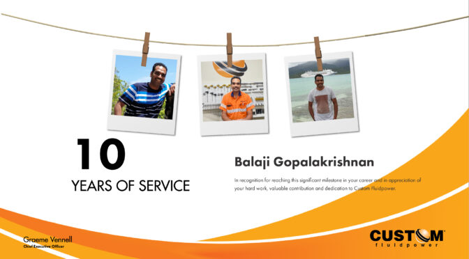 10 years with Balaji Gopal